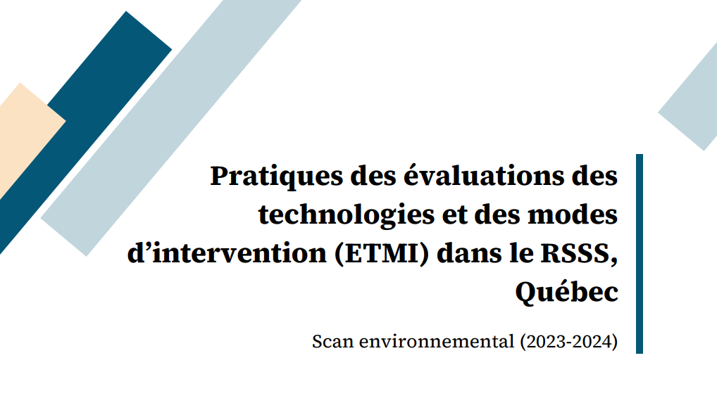 Pratiques des évaluations des technologies et des modes d’intervention ...